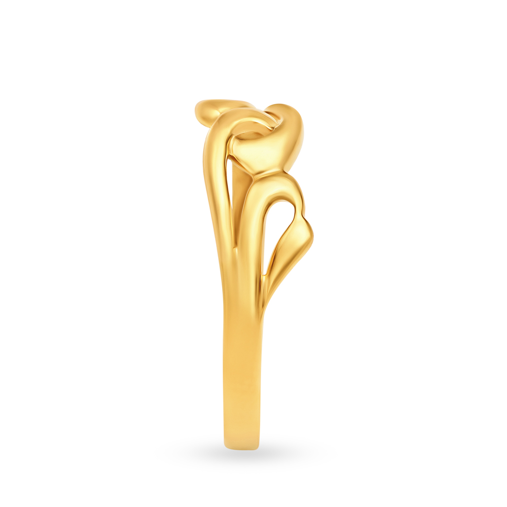 Buy Beautiful 22 Karat Yellow Gold Artistic Stems Ring at Best Price ...
